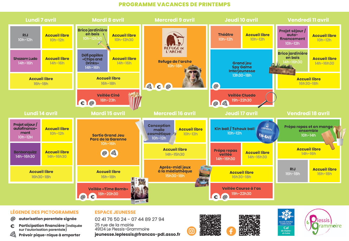 Programme vacances de printemps - Les Francas pays de la Loire